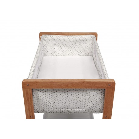 Cuna Moises madera solida - Classic Wood Natural